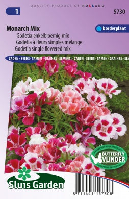 Godetia Monarch Mix, enkelbloemig – Allezadenkopen.nl